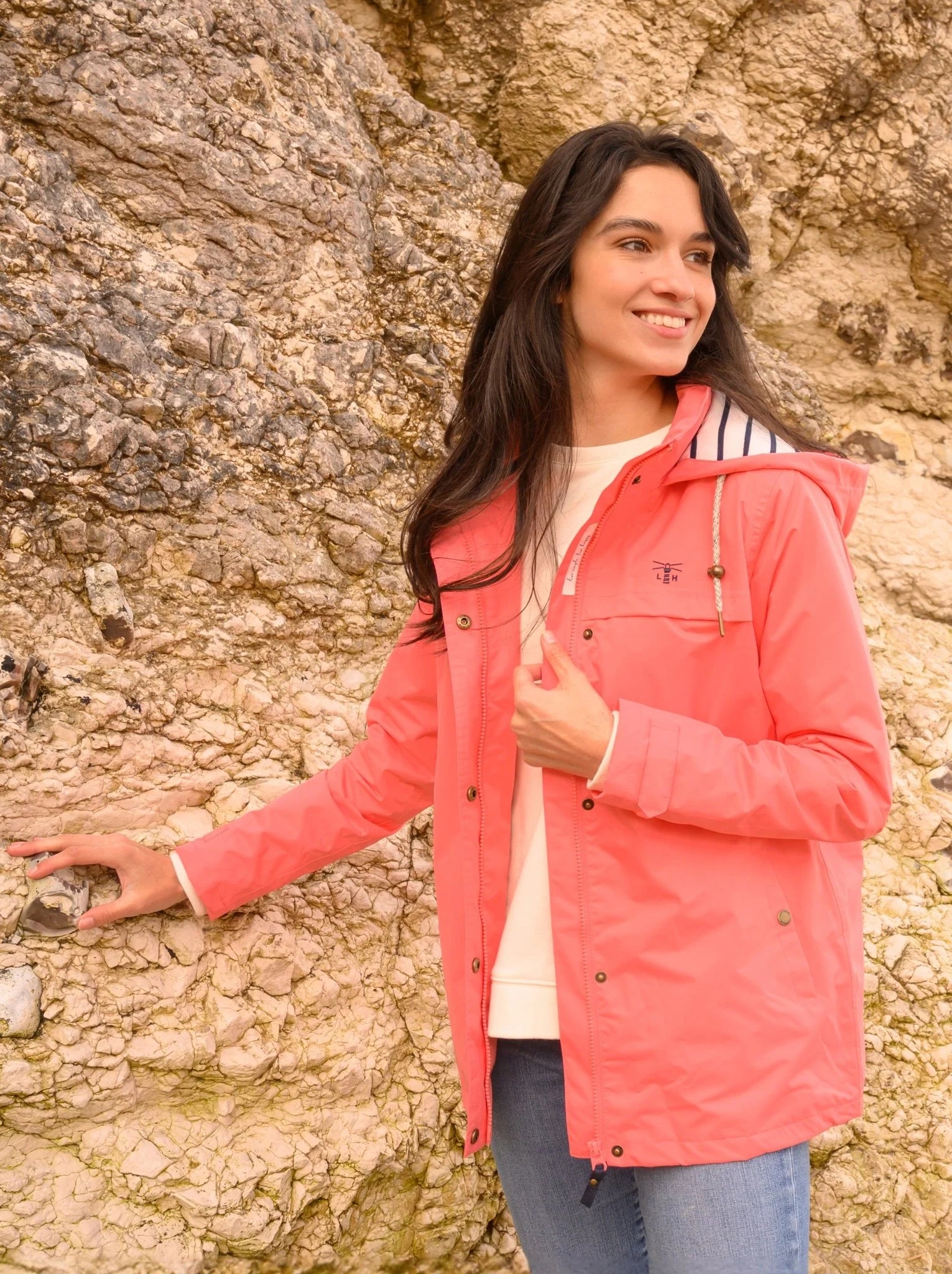 BEACHCOMBER JACKET - CORAL – NCCE COUNTRY STORE SWATRAGH