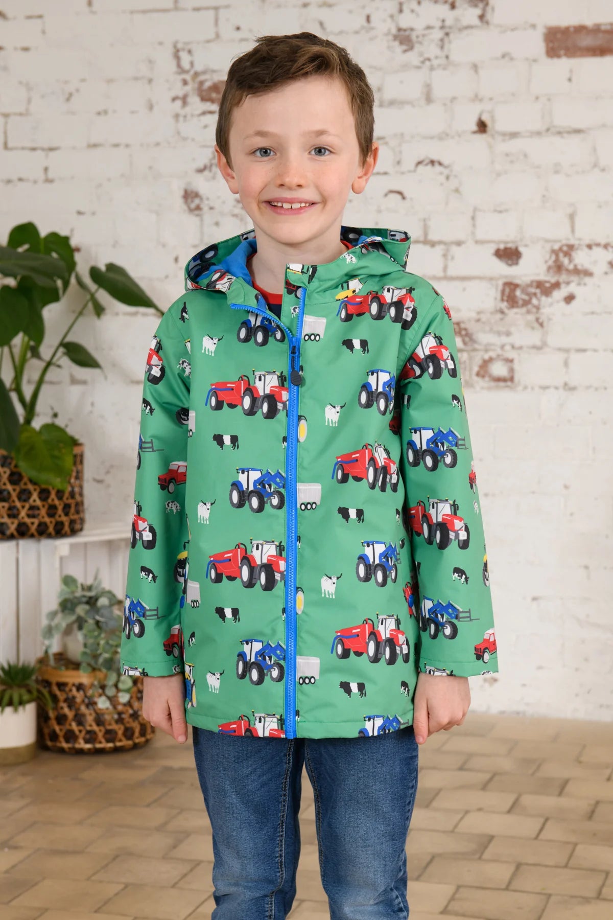 Ethan Jacket - Peagreen Tractor Print – NCCE COUNTRY STORE SWATRAGH
